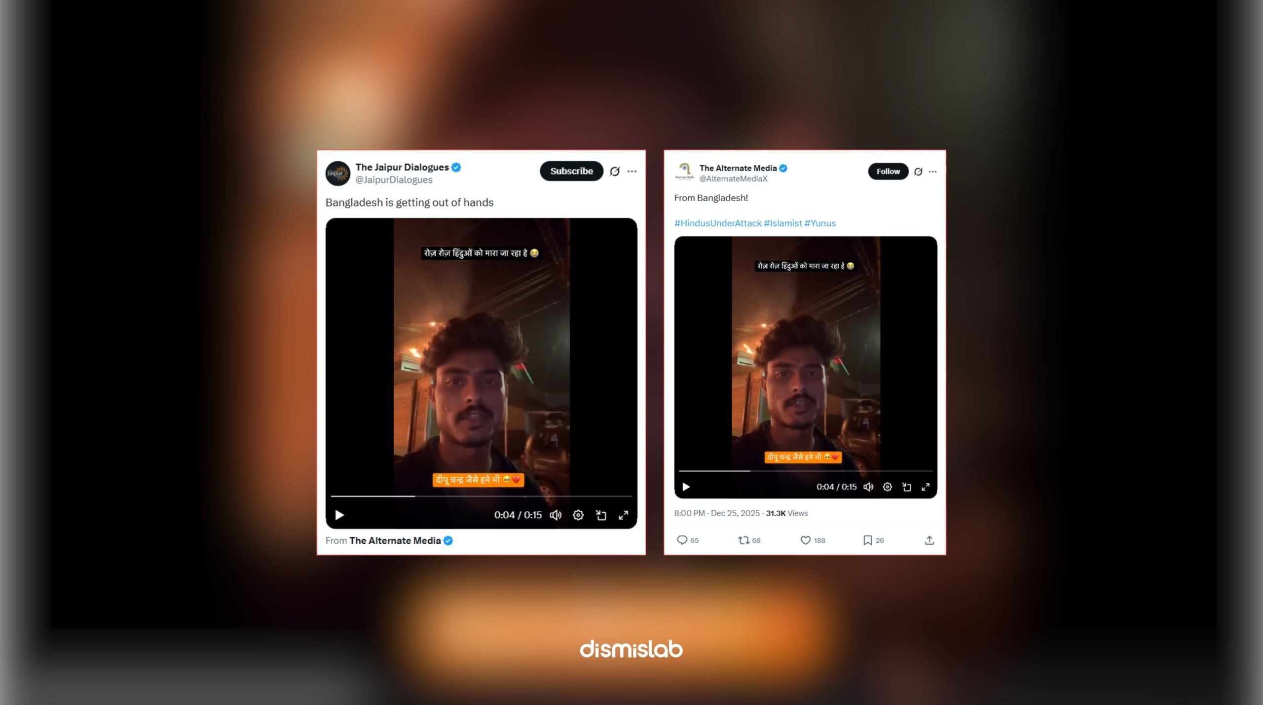 AI video spreads claiming Hindu youth in Bangladesh begging for life ...